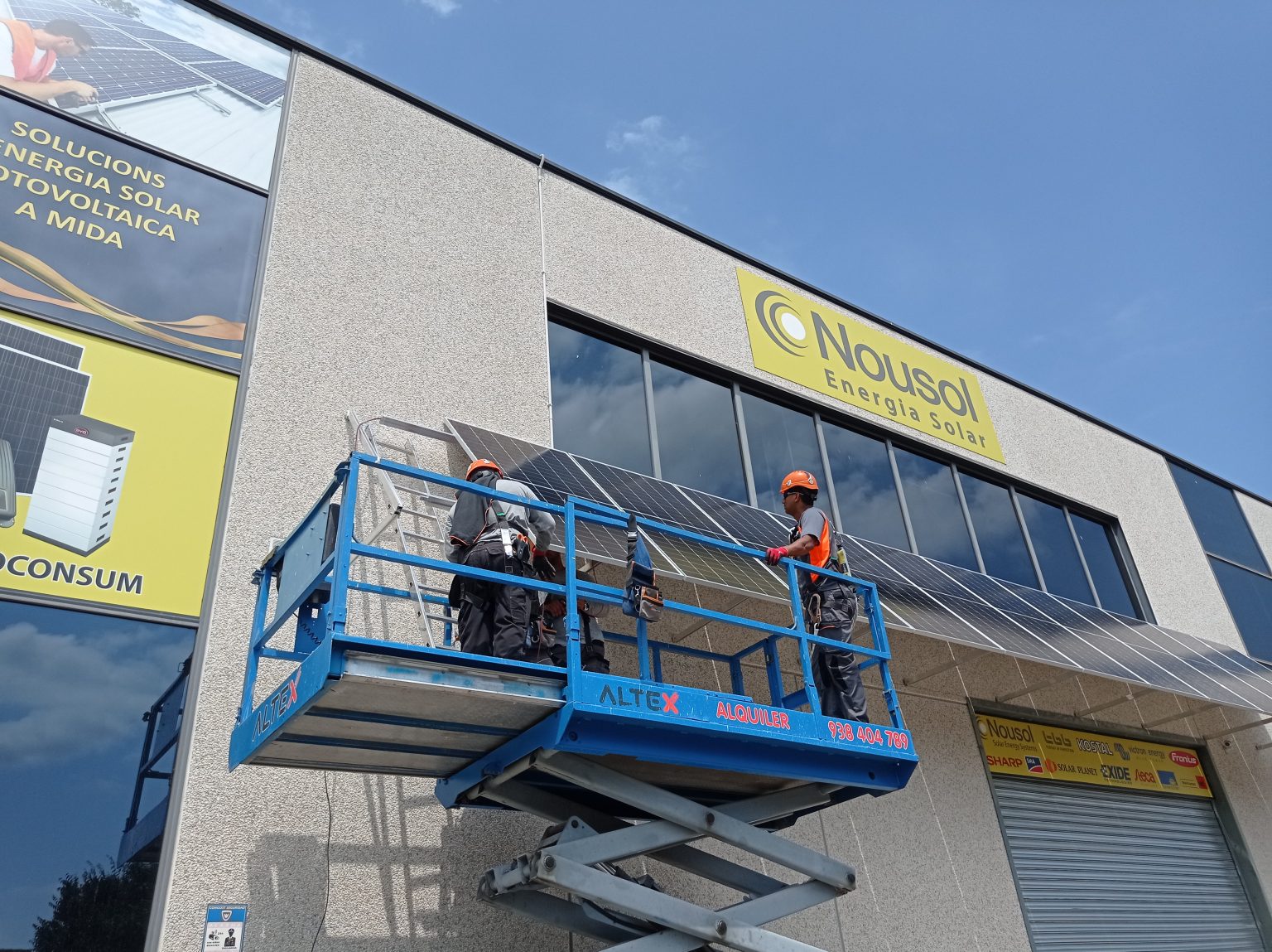 Finalización de la instalación en Nousol - Nousol Solar Energy Systems